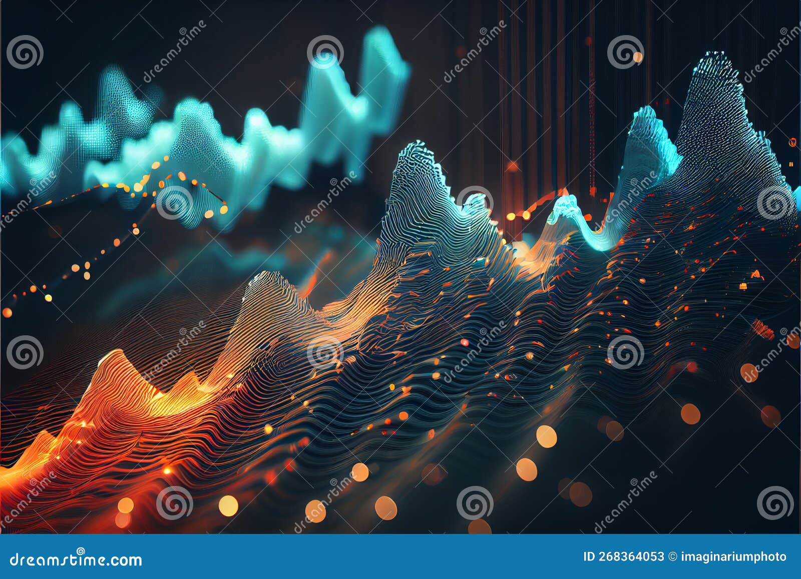 Abstract Futuristic Infographic With Visual Data Complexity Represent