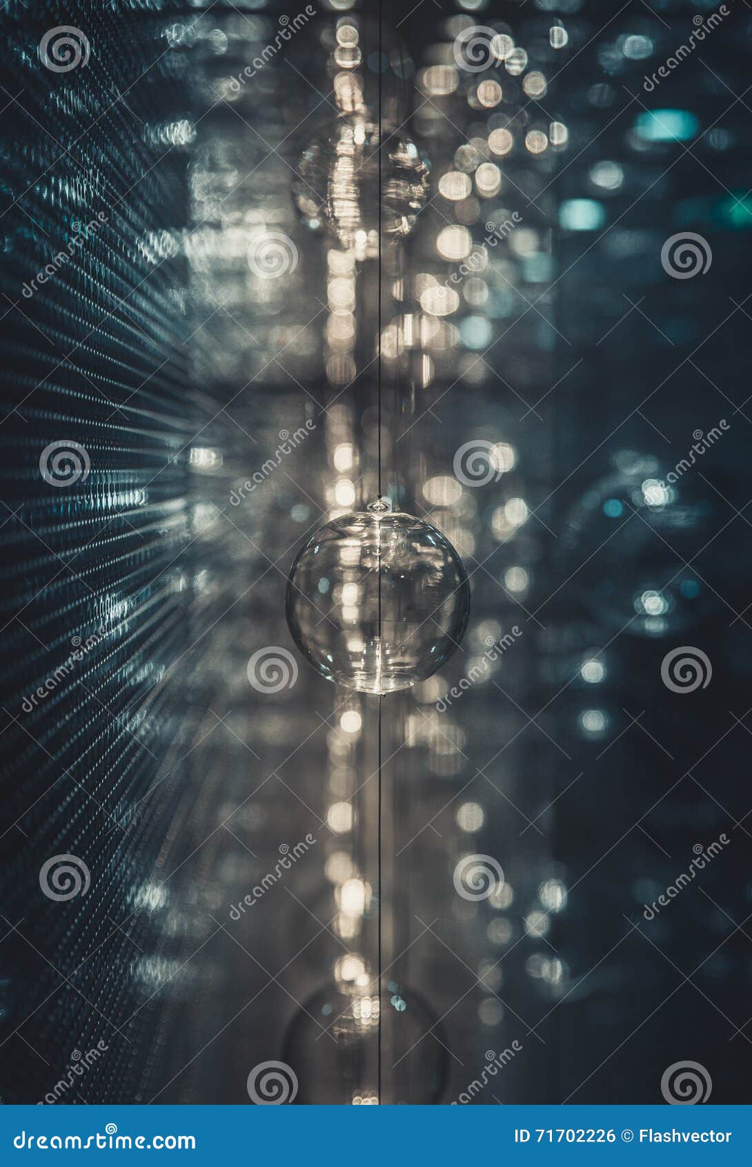 Abstract Futuristic Interior Glass Reflect and Refract Effect. Stock ...