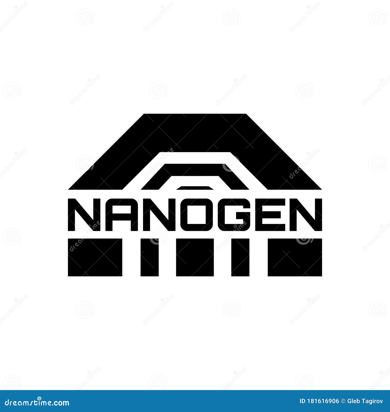 Abstract Futuristic Logo. Sci Fi Icon Stock Illustration - Illustration ...