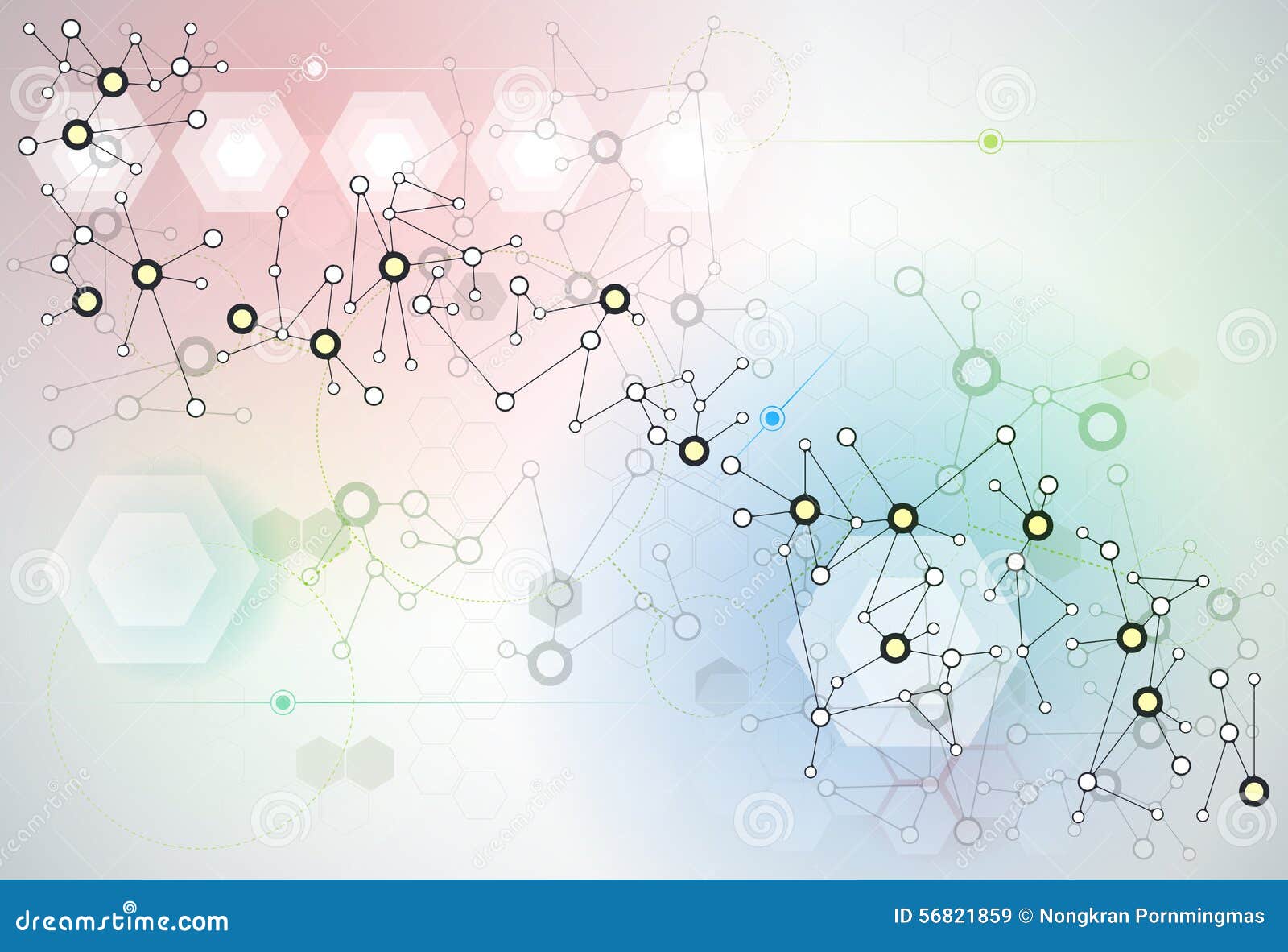 Abstract Futuristic - Molecules Technology Stock Vector - Illustration ...