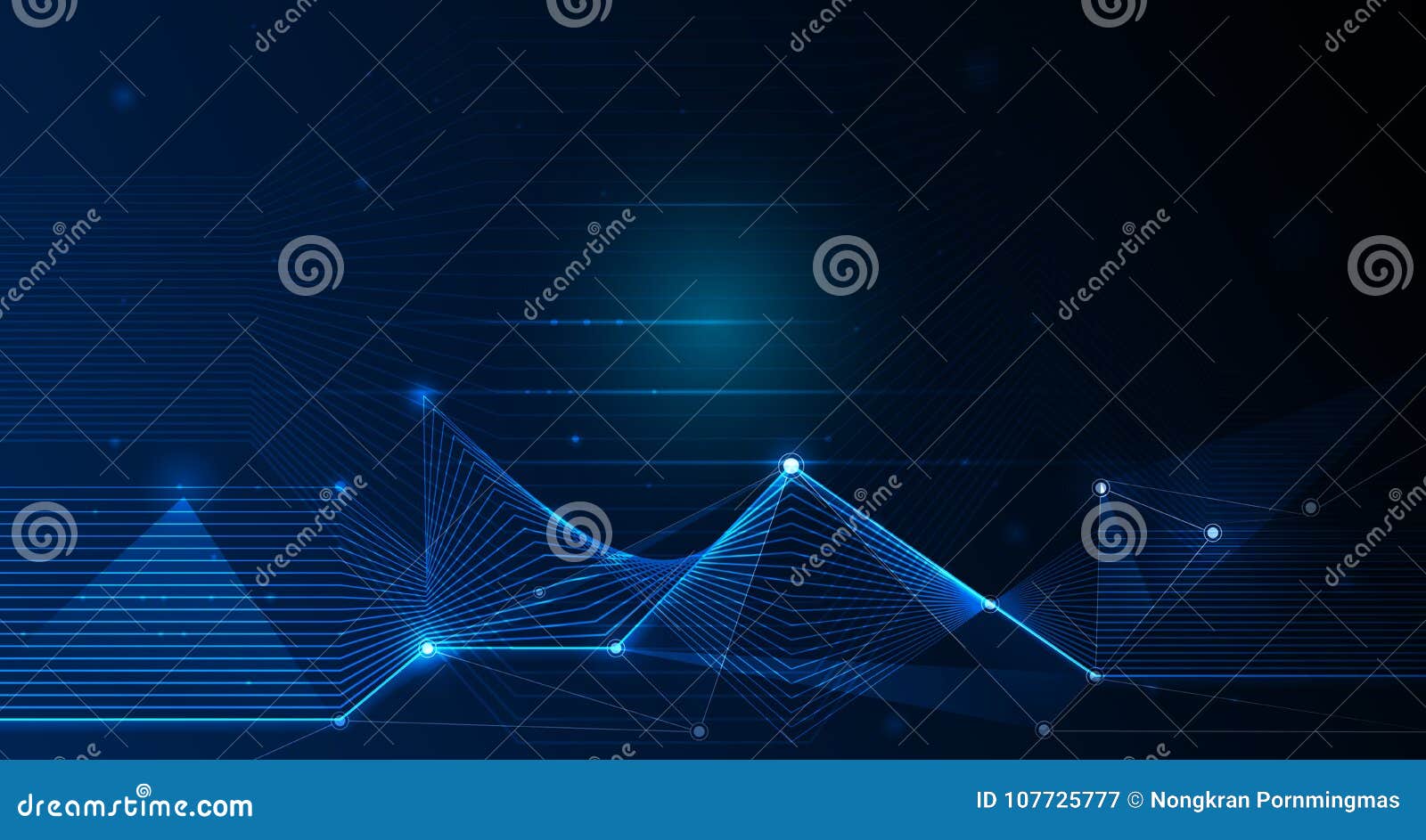 Abstract Futuristic - Molecules Technology with Linear and Polygonal ...
