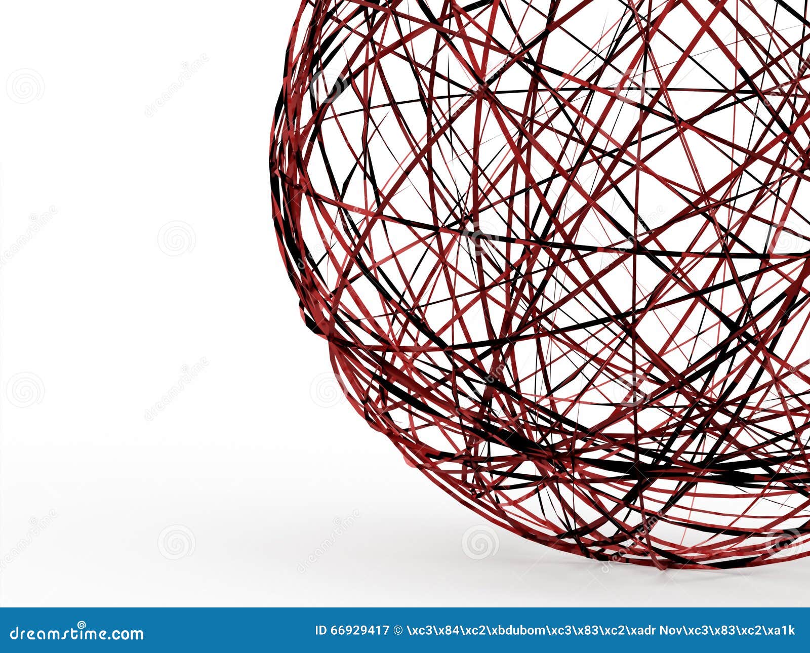 Abstract Futuristic Organic Sphere Concept Rendered Stock Illustration ...