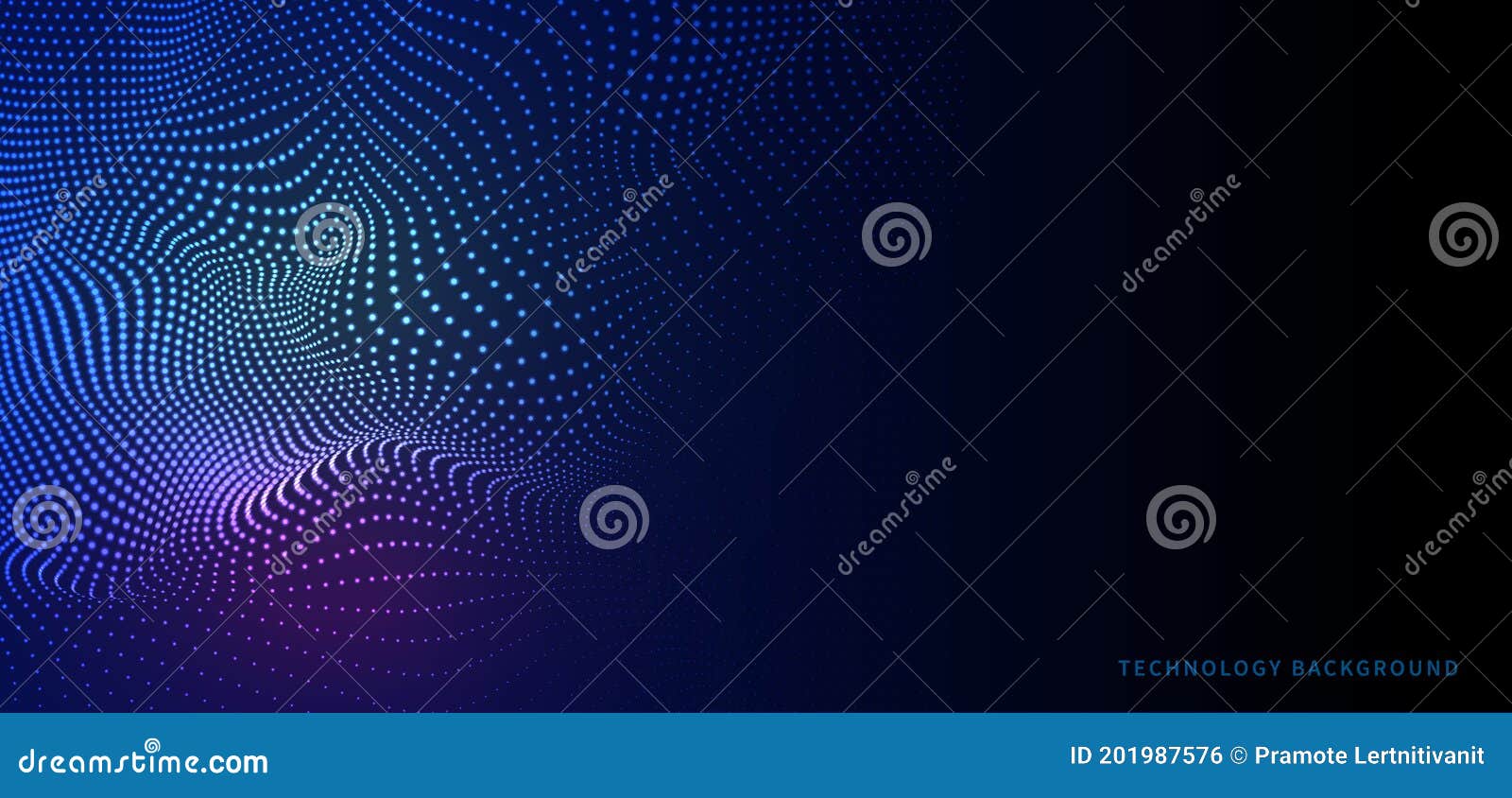 Abstract Futuristic Particle Lines Mesh on Blue Background with Light ...