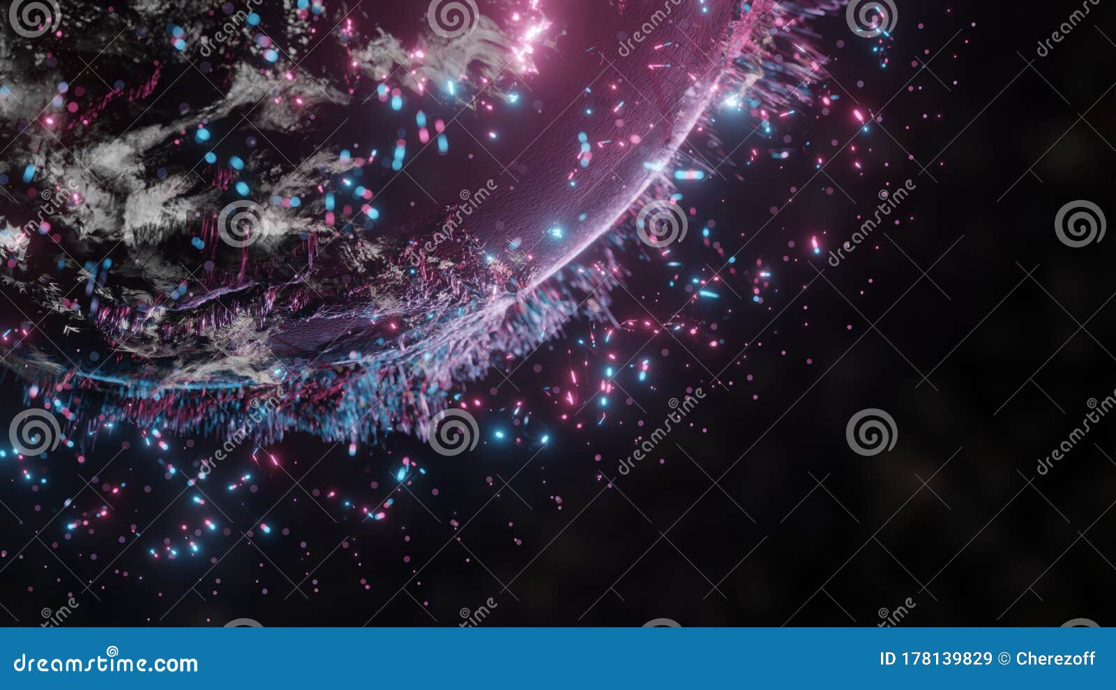 Abstract Futuristic Planet Earth Stock Illustration - Illustration of ...