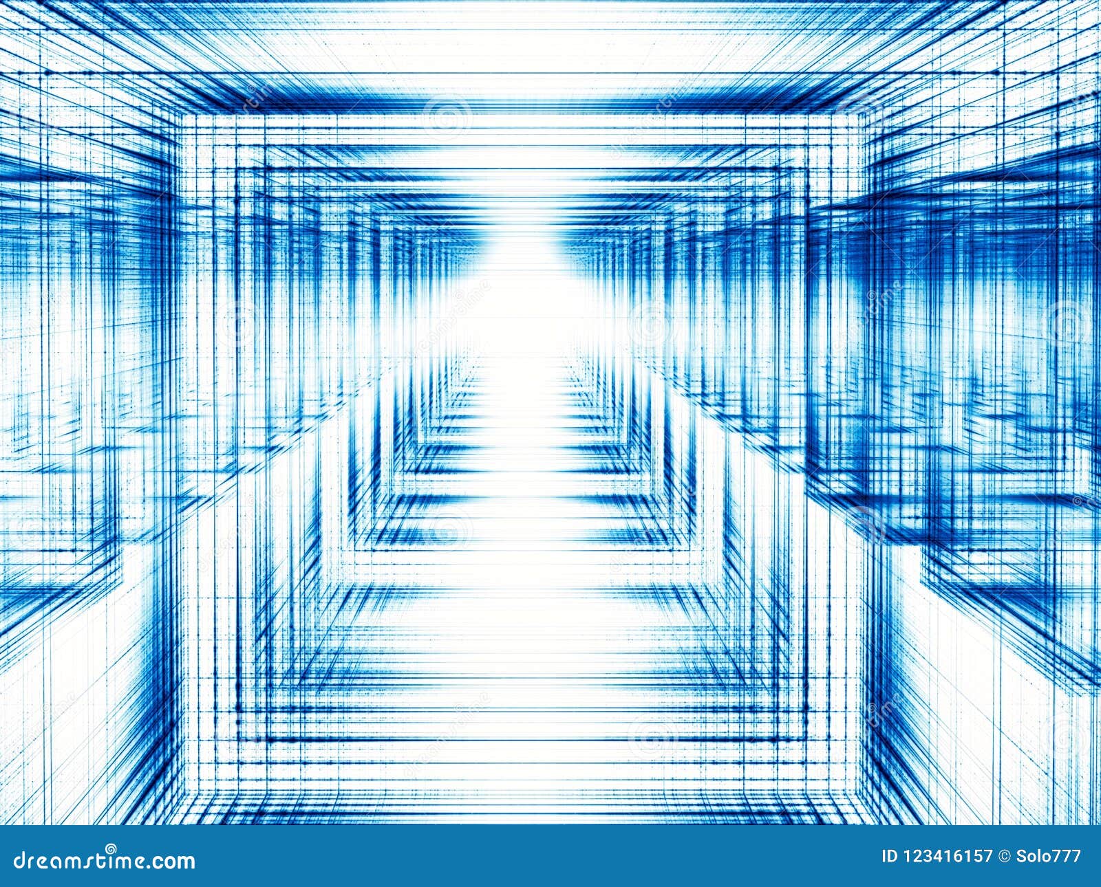 Abstract Futuristic Portal - Digitally Generated Image Stock ...