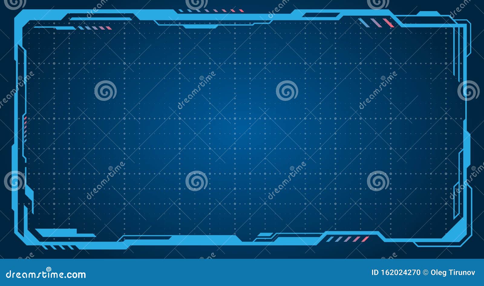 Abstract Futuristic Presentation Empty Frame, Technology Display Stock ...