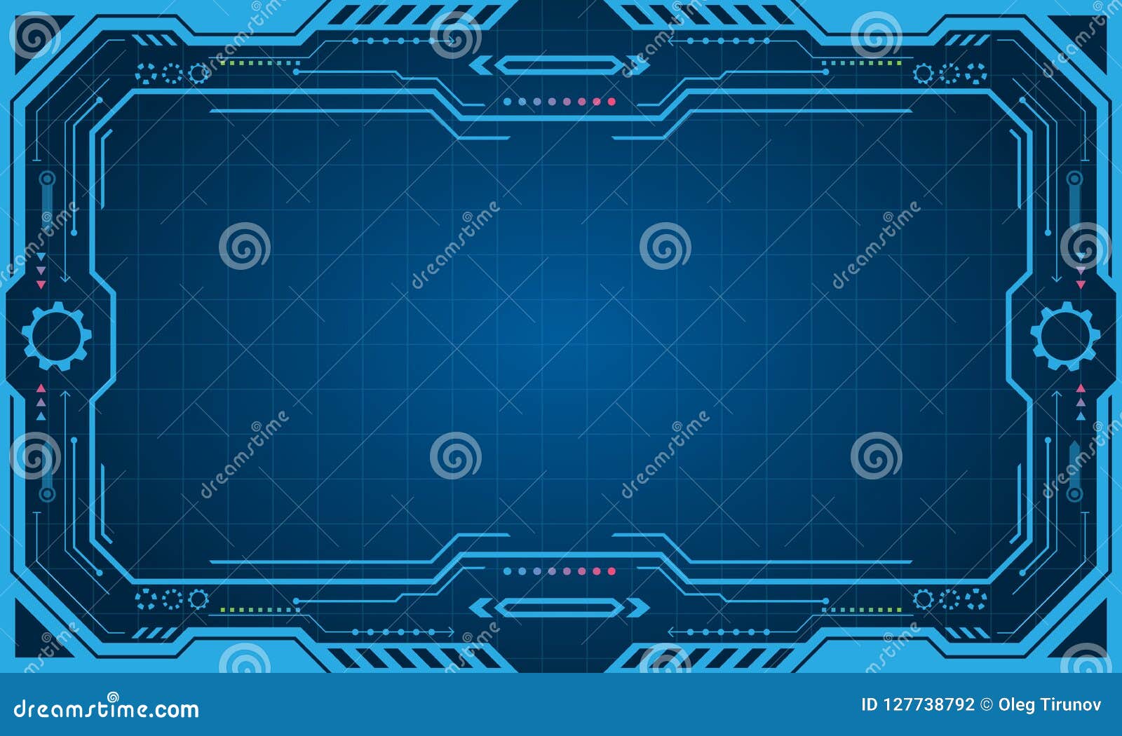 Abstract Futuristic Presentation Panel Frame , Technology Display Stock ...