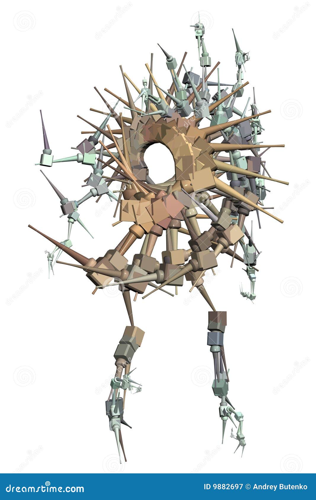 Abstract futuristic robot stock illustration. Illustration of futurism ...