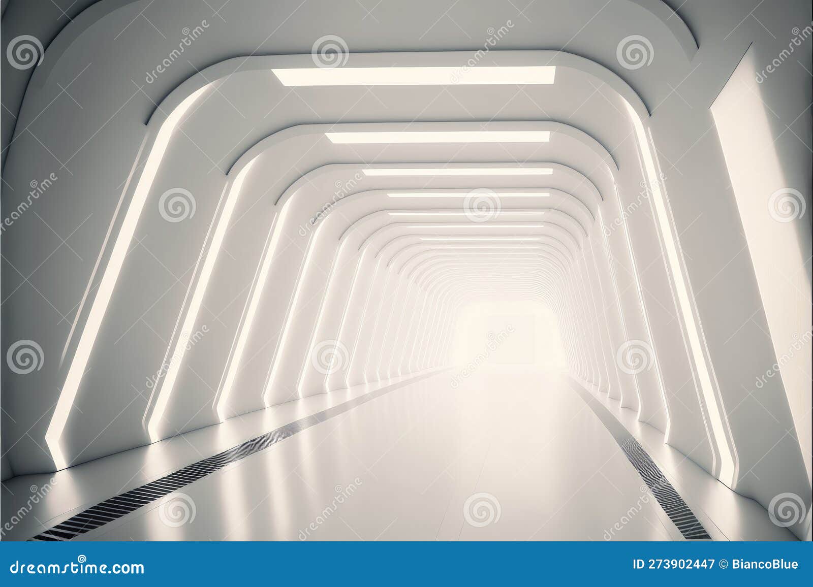 Abstract of Futuristic Scifi Tunnel Corridor with White Light ... Abstract of Futuristic Scifi Tunnel Corridor with White Light ...