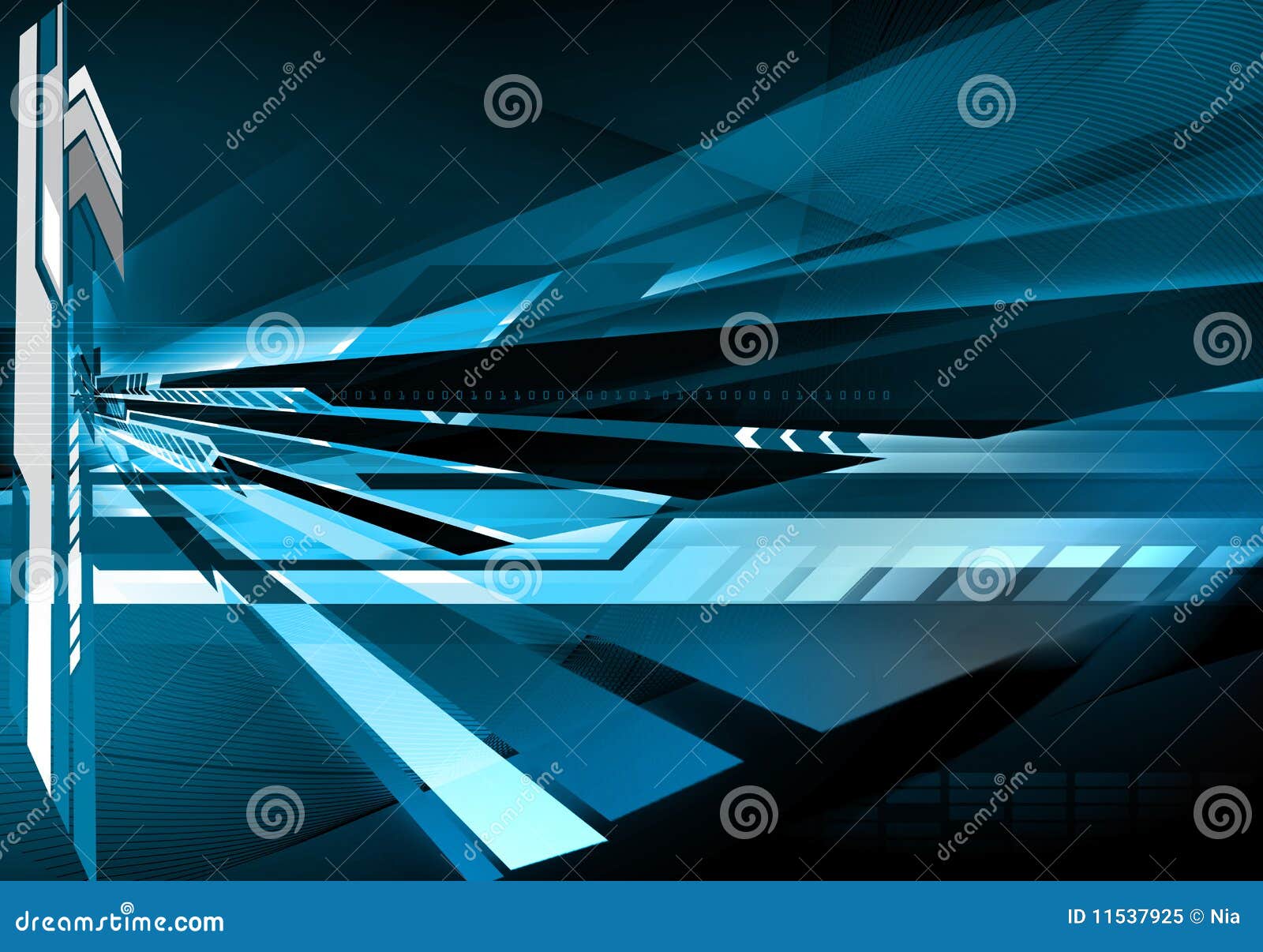 Abstract Futuristic Technology Background Stock Illustration ...