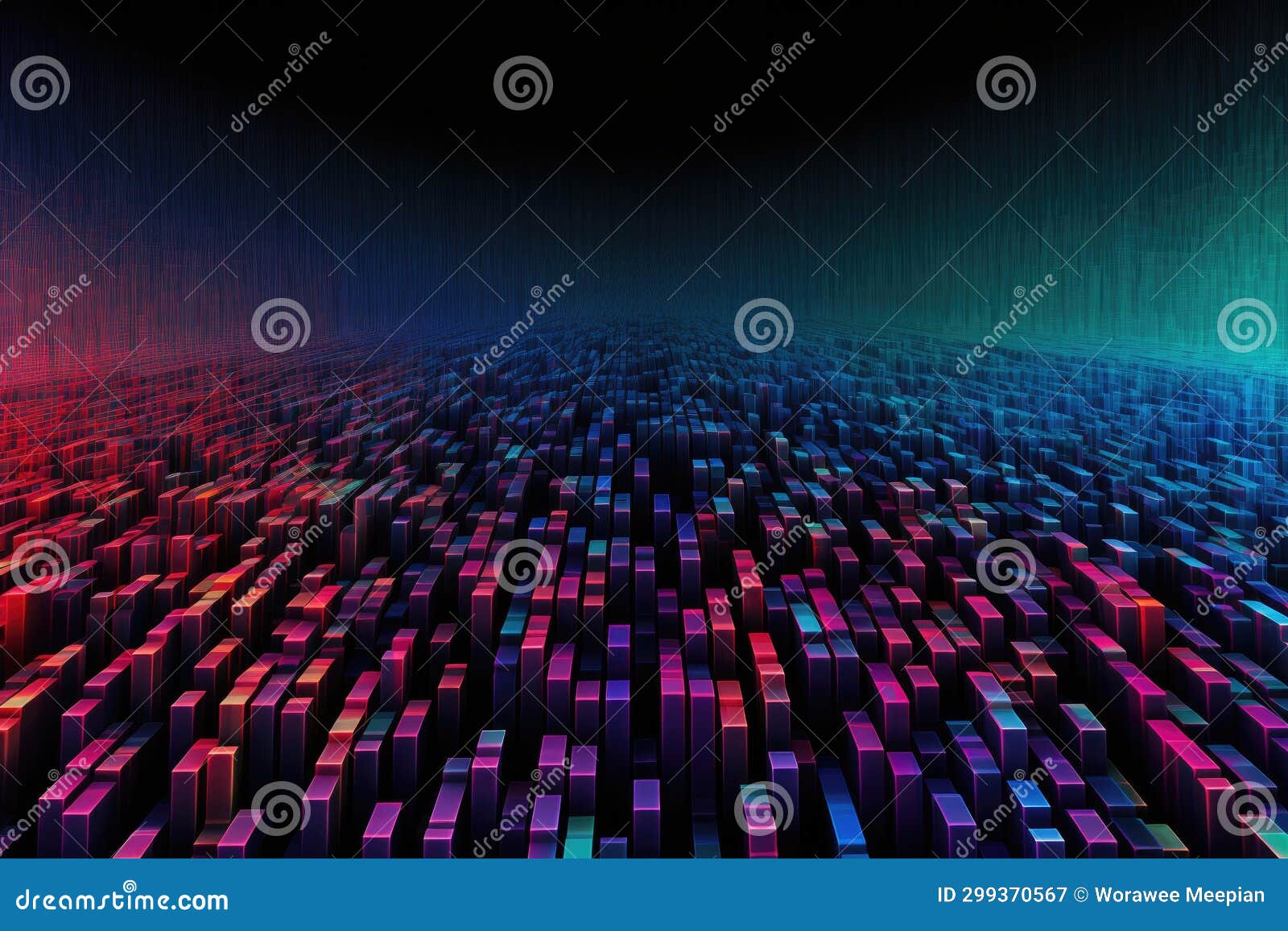 Abstract Futuristic Technology Background. Light Line Design Generative ...