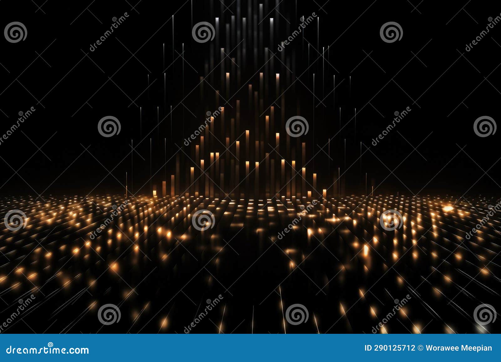 Abstract Futuristic Technology Big Data Transfer or Connecting ...