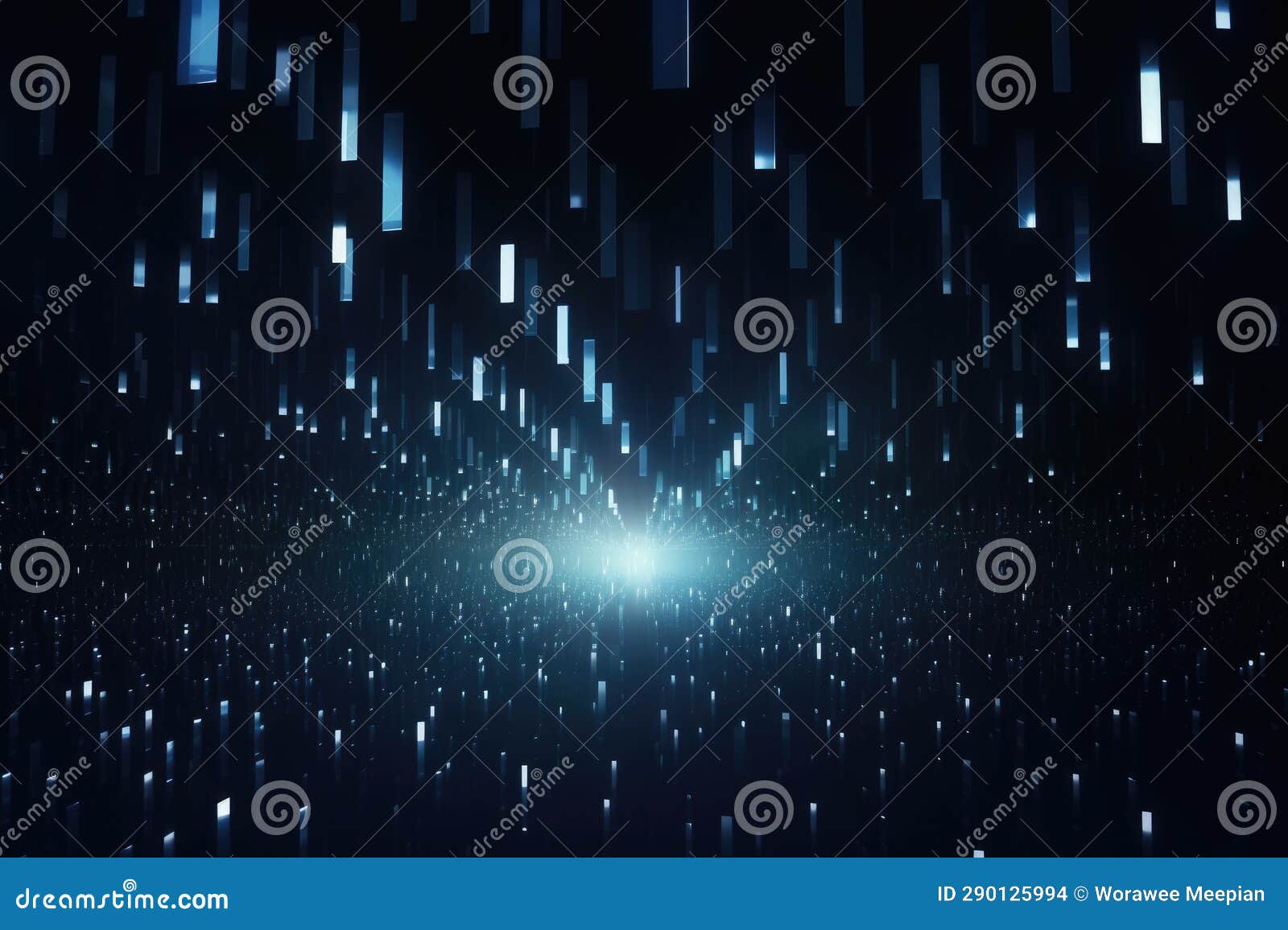 Abstract Futuristic Technology Big Data Transfer or Connecting ...