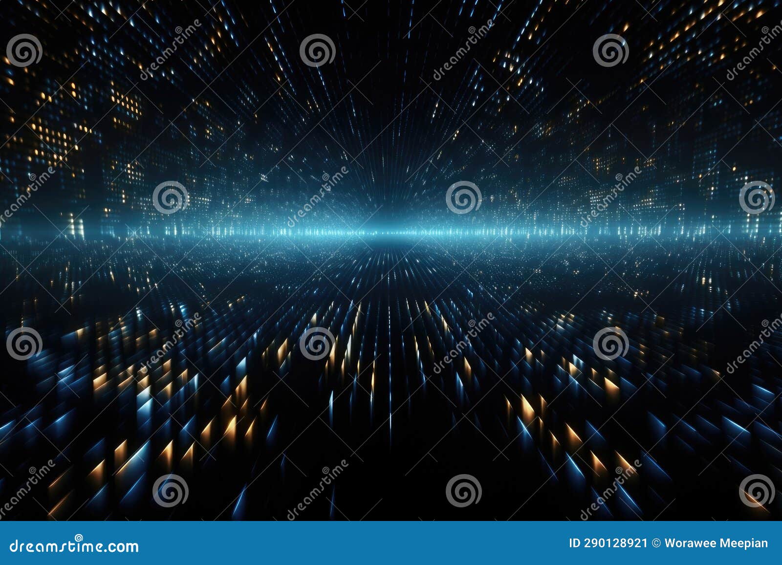 Abstract Futuristic Technology Big Data Transfer or Connecting ...