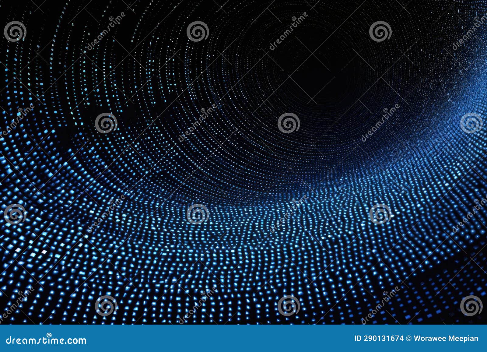 Abstract Futuristic Technology Big Data Transfer or Connecting ...