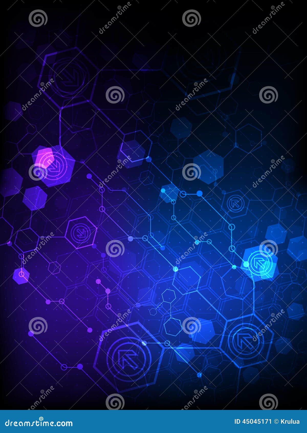 Abstract Futuristic Technology Business Background Stock Vector ...