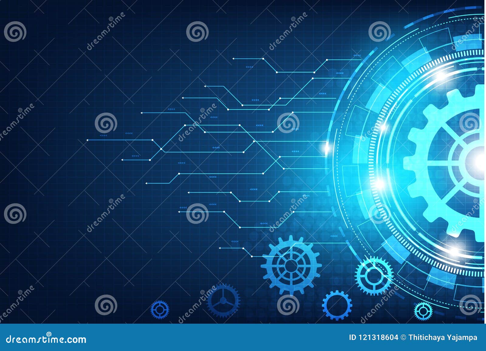 Abstract Futuristic Technology and Engineering Design,vector ...