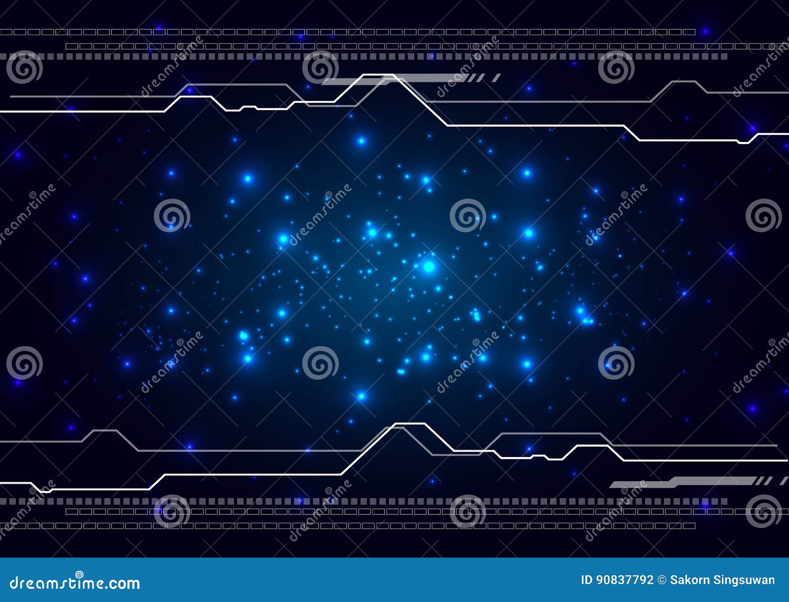 Abstract Futuristic Technology, Illustration High Computer Technology ...