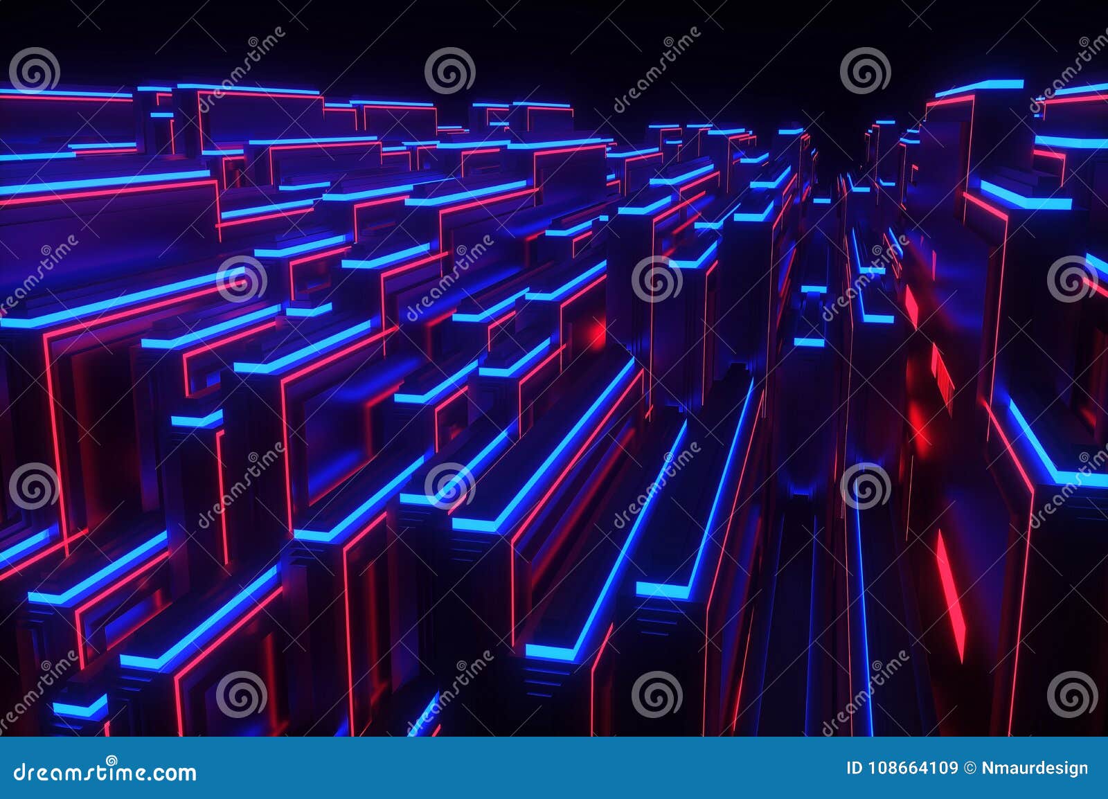 Abstract Futuristic Technology Plate Stock Image - Image of light ...