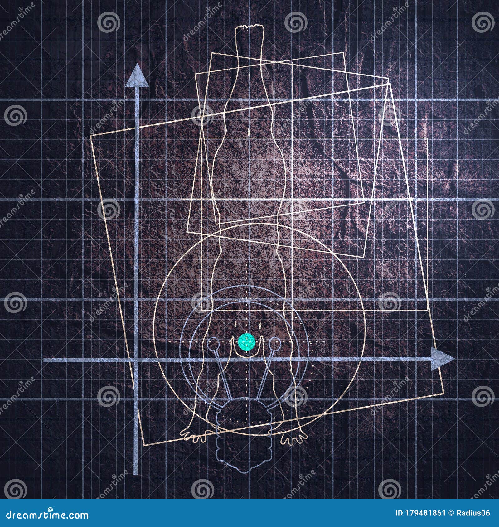 Drawn project concept stock illustration. Illustration of grid - 179481861