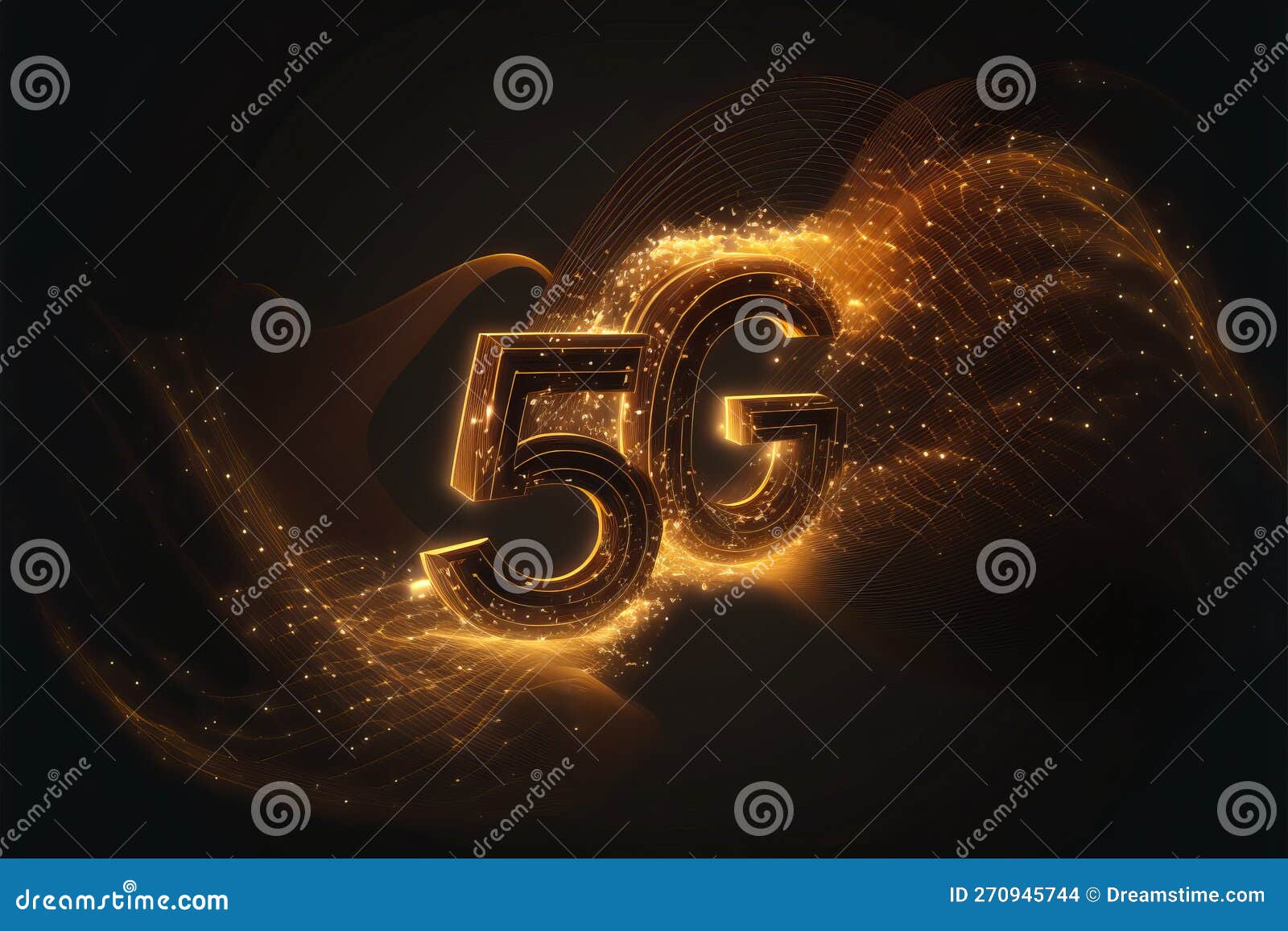 Abstract 5g Logo for Technology Background. Generative Ai Stock ...