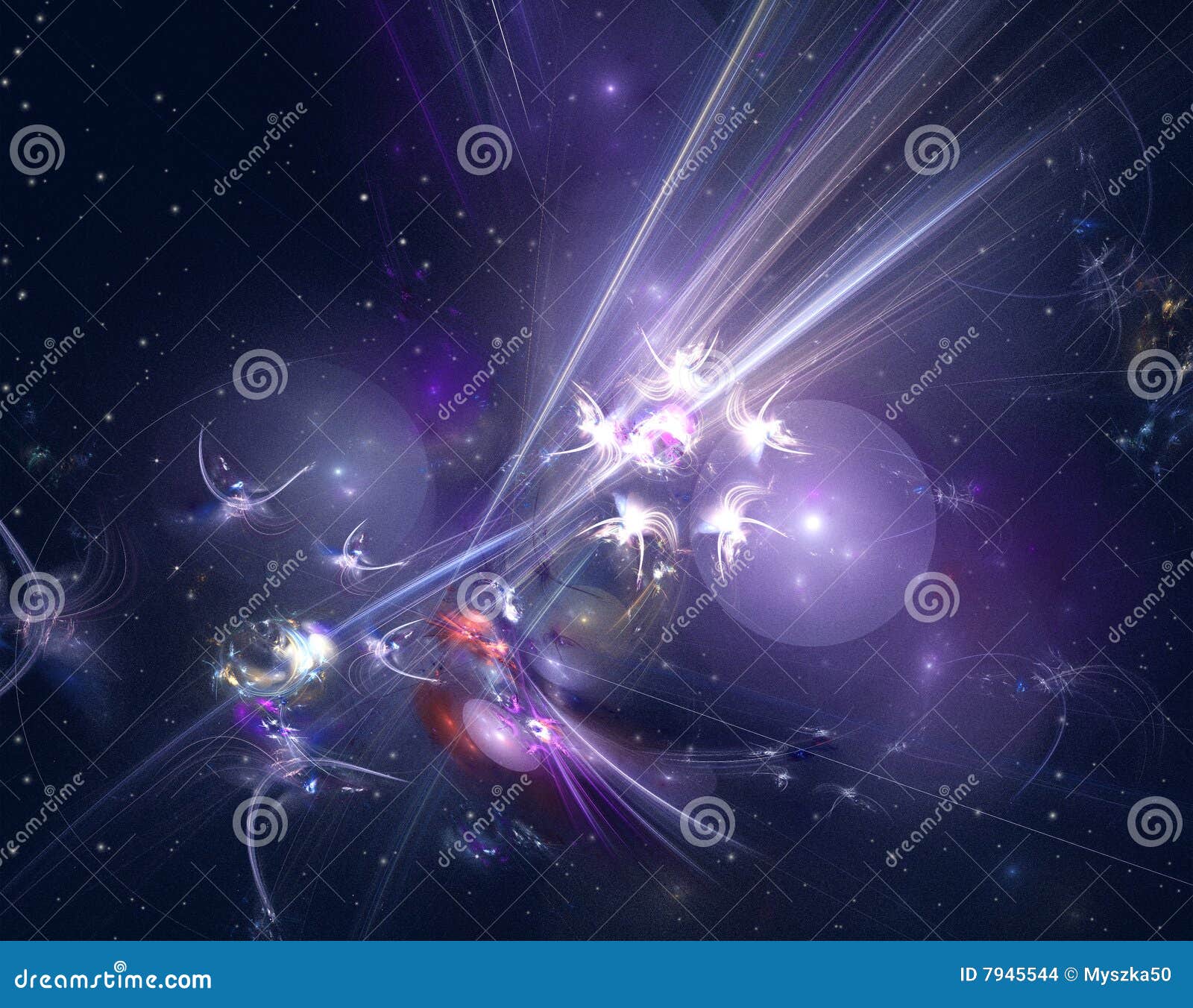 Abstract Galaxy Art With Vibrant Colors And Shimmering Glitter Stock ...