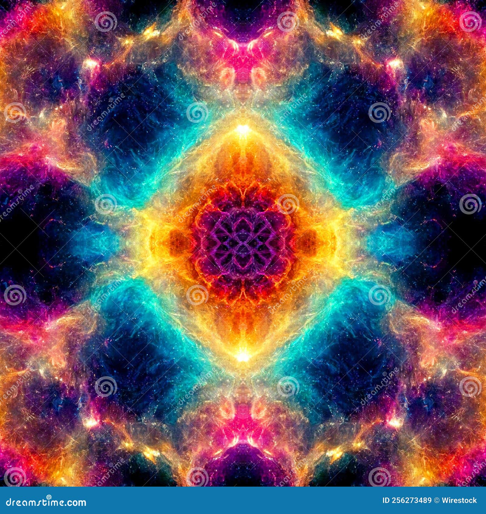 Abstract Galaxy Nebula Space Seamless Pattern Background Stock Image ...