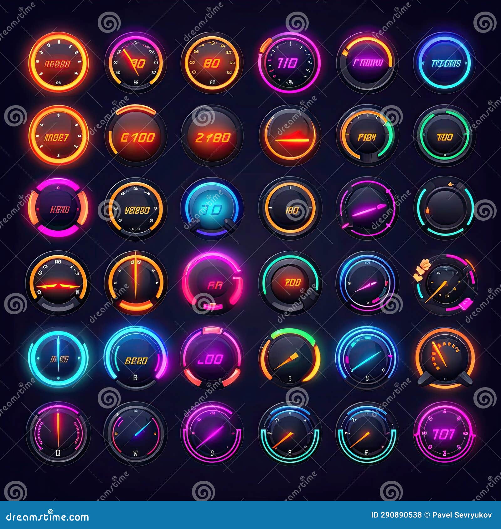 Abstract Games Speedometer Ai Generated Stock Photo - Image of data ...