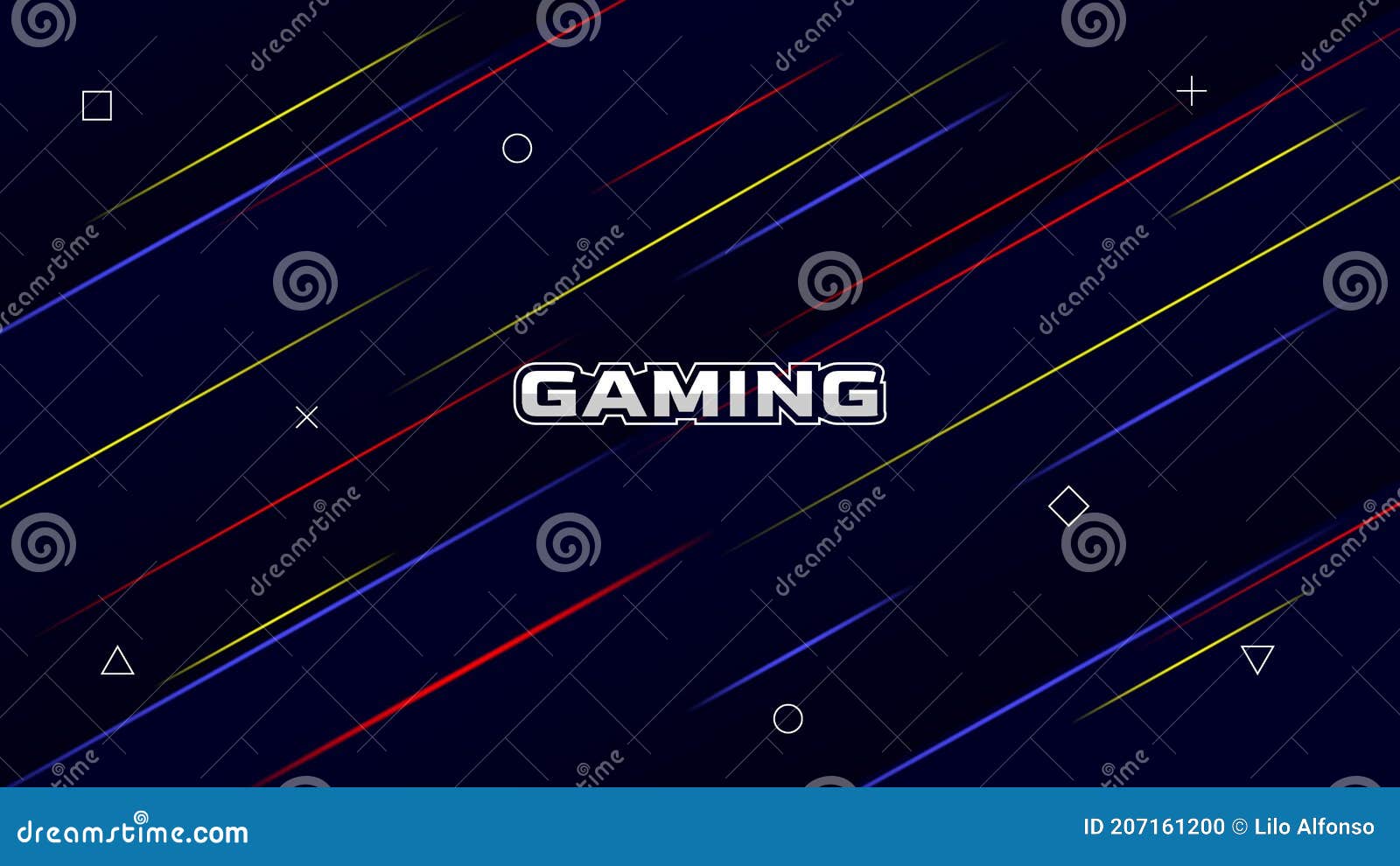 Abstract Gaming Background With Modern Luxury Style Cartoon Vector ...