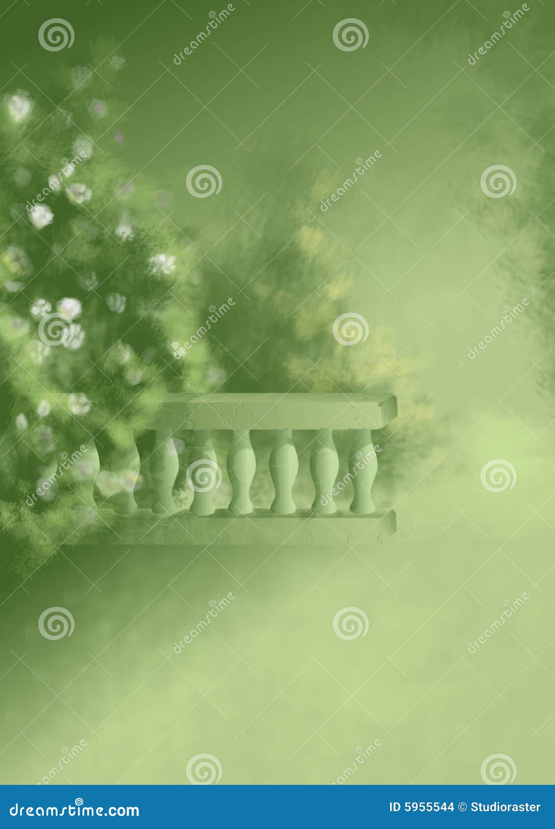 Abstract garden fantasy stock illustration. Illustration of scenery ...