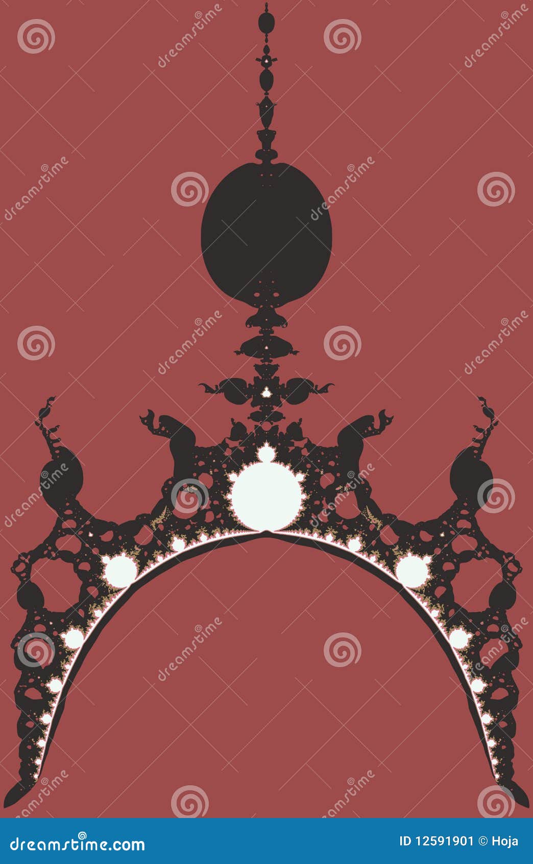 Abstract gate ornament stock vector. Illustration of light - 12591901