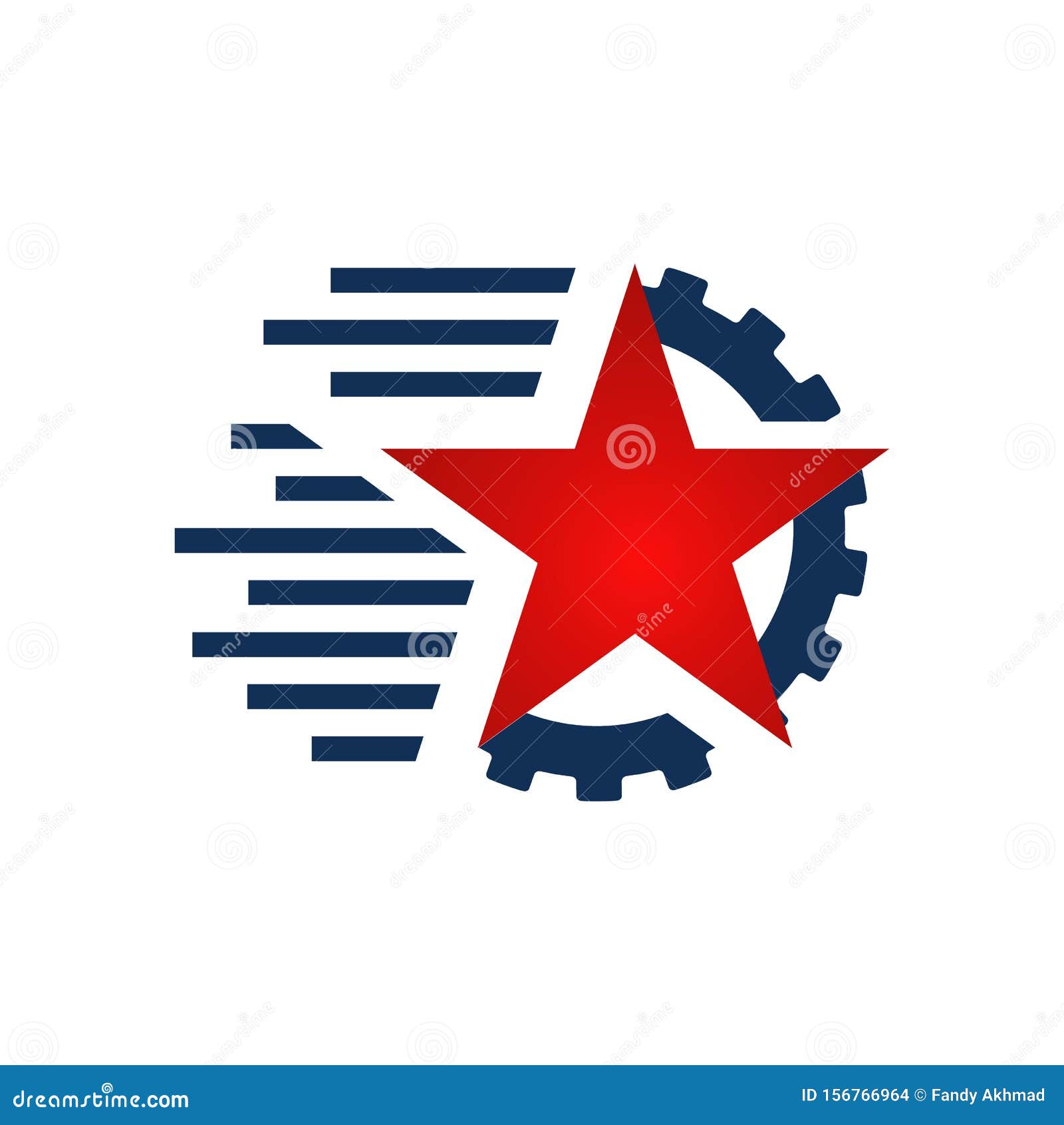 Abstract Gear and Star Logo Vector Icon Concept Illustration Stock ...