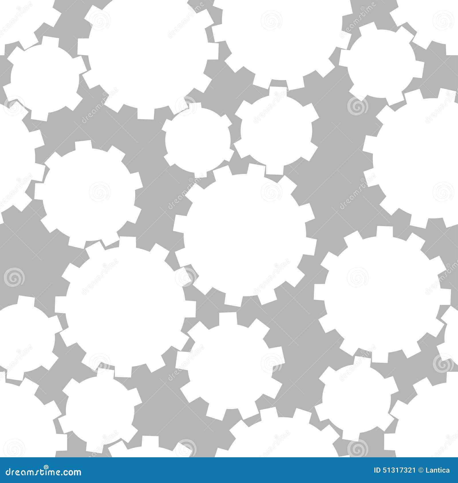 Abstract Gear Wheels. Seamless Pattern Stock Vector - Illustration of ...