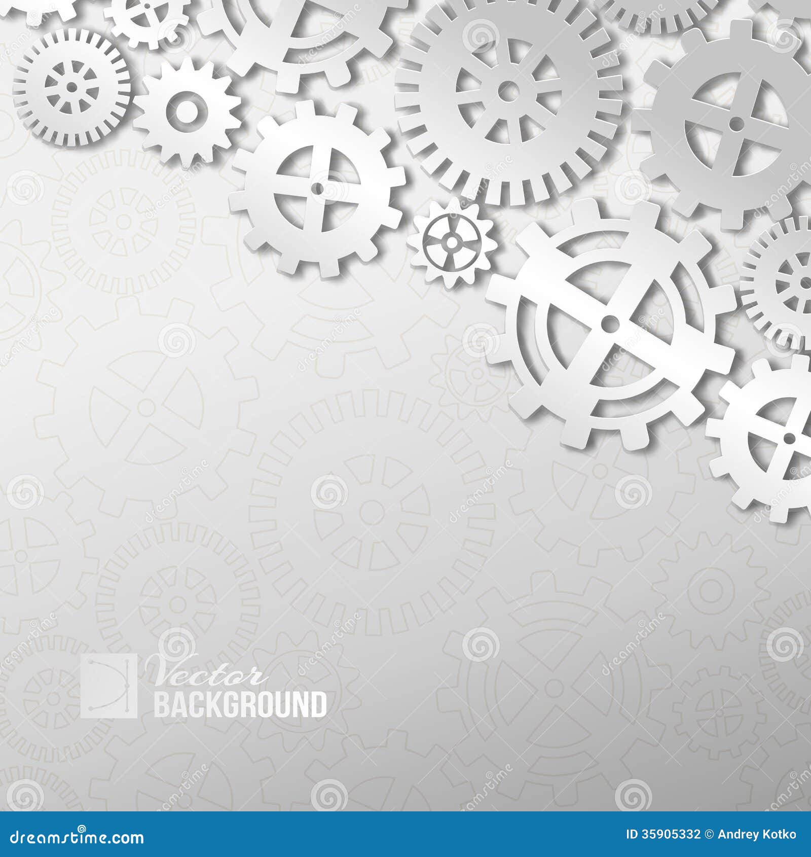 Abstract gear wheels. stock vector. Illustration of office - 35905332