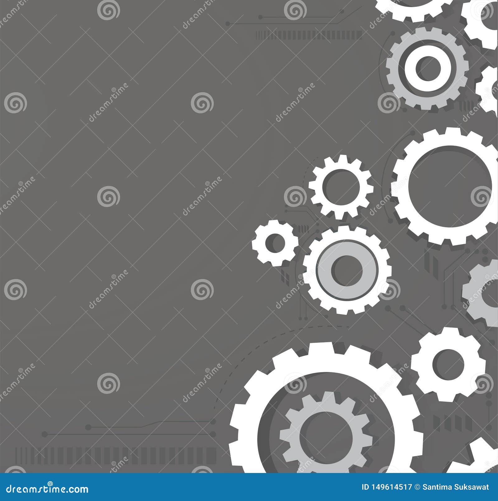 Abstract Gears Cog Wheel Background Vector Illustration EPS10 Stock ...