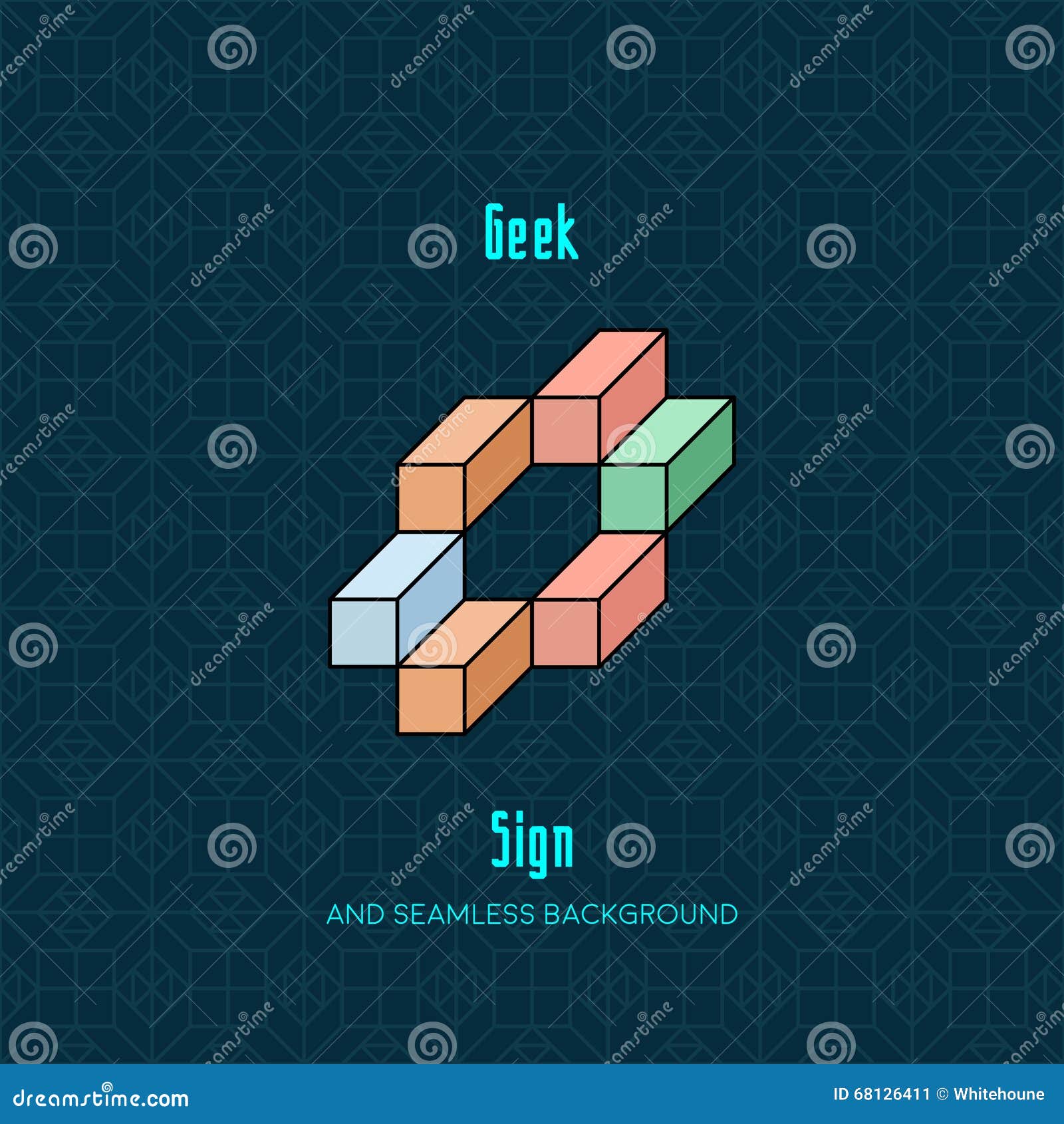 Abstract geek sign stock vector. Illustration of graphic - 68126411