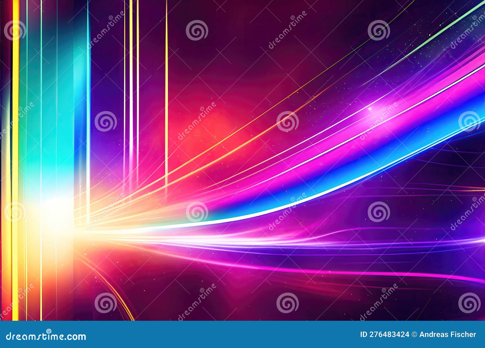 Abstract Generated Background in Bright Glowing Colors. Stock ...