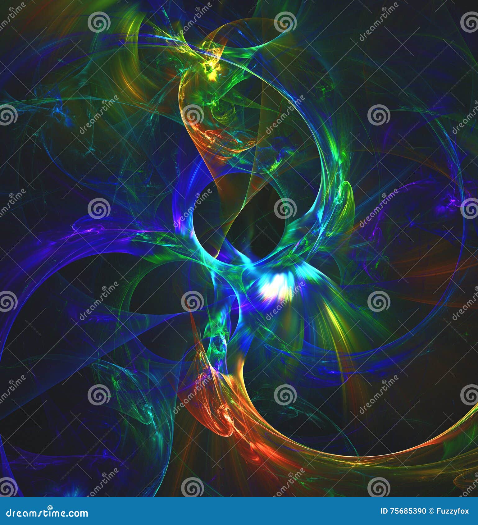 Abstract Generated Colorful Shiny Pattern Graphic Space Stock ...