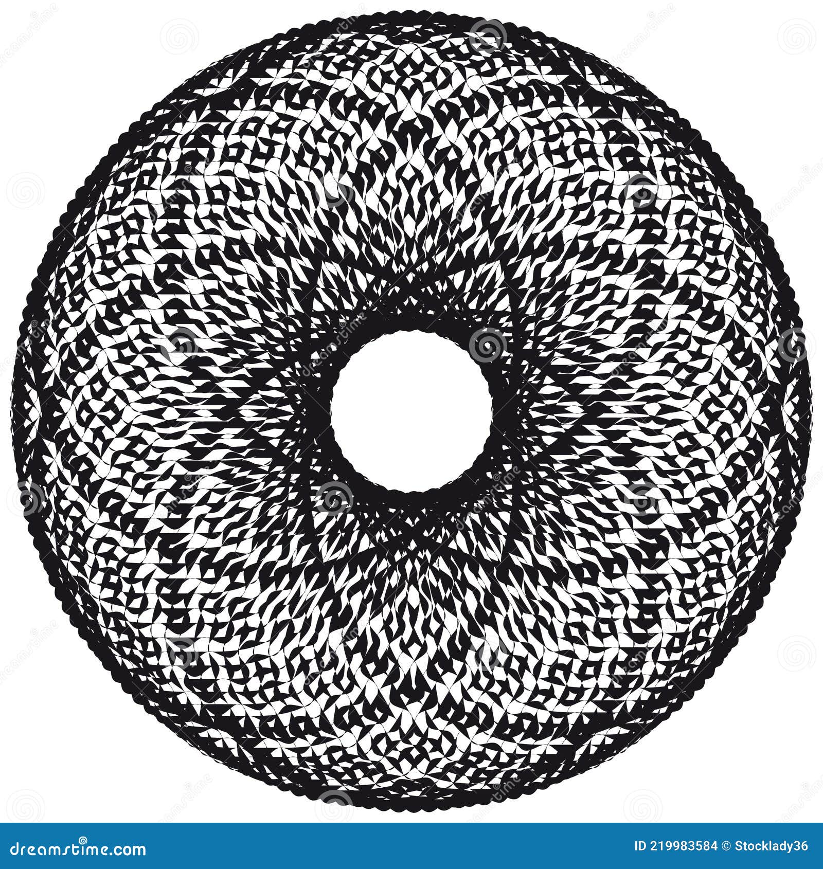 Abstract Generative Art Object Vector Stock Vector - Illustration of ...