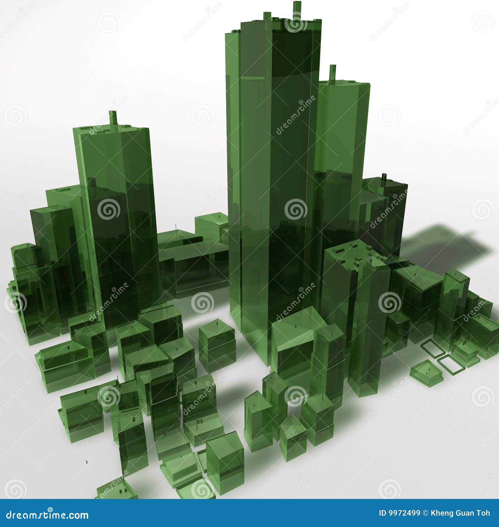 Abstract generic city stock illustration. Illustration of business ...