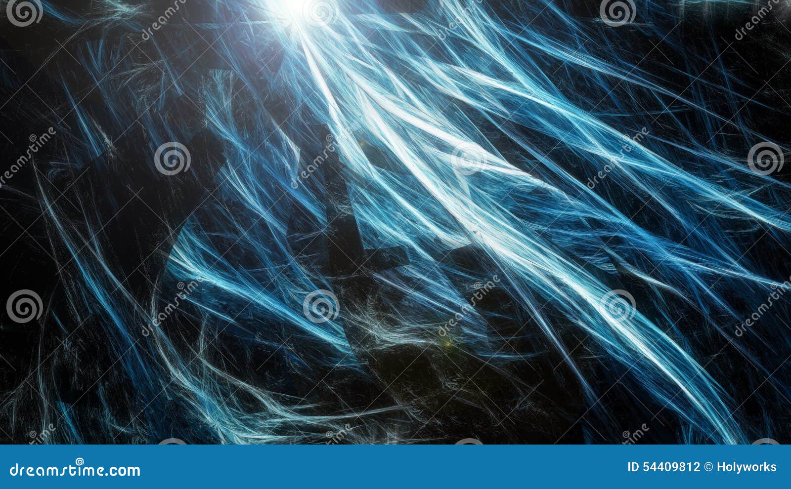 Abstract Gentle Blue Energy Background Stock Illustration ...