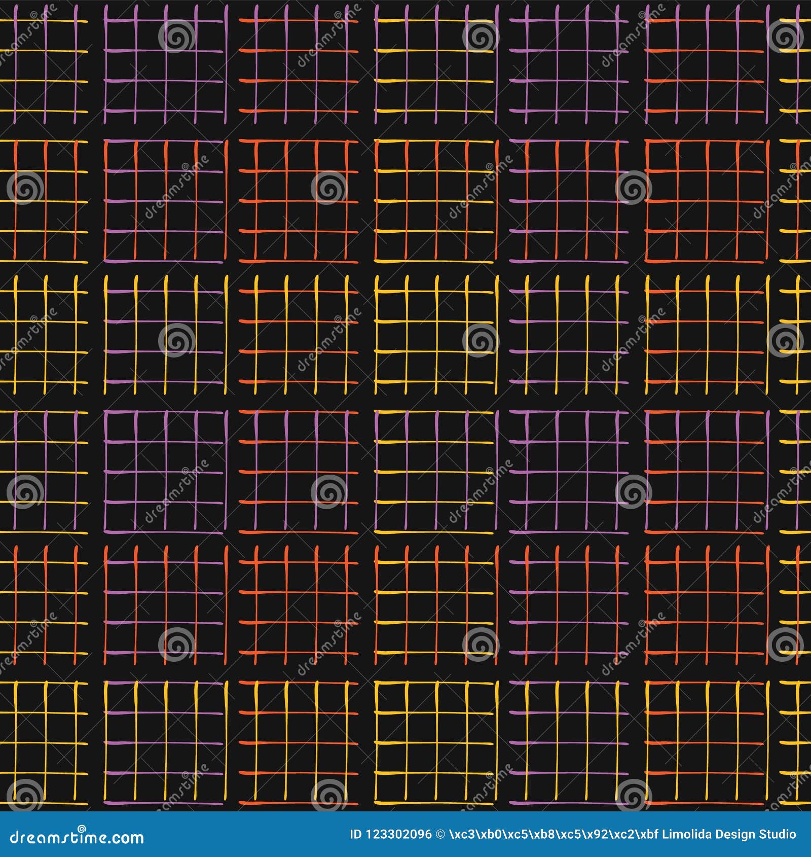 Abstract Geo Grid Pattern Vector Black Glowing Stock Vector ...