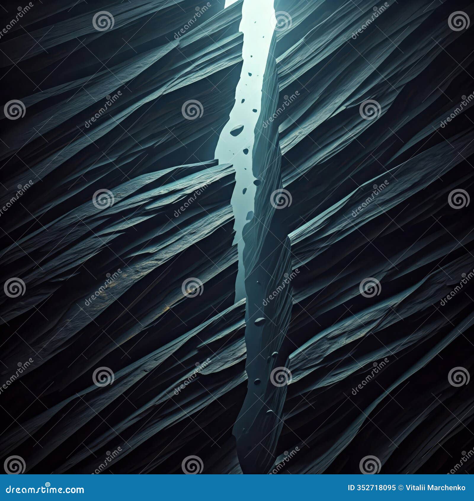 Abstract Geological Formation with Dramatic Lighting for Nature ...