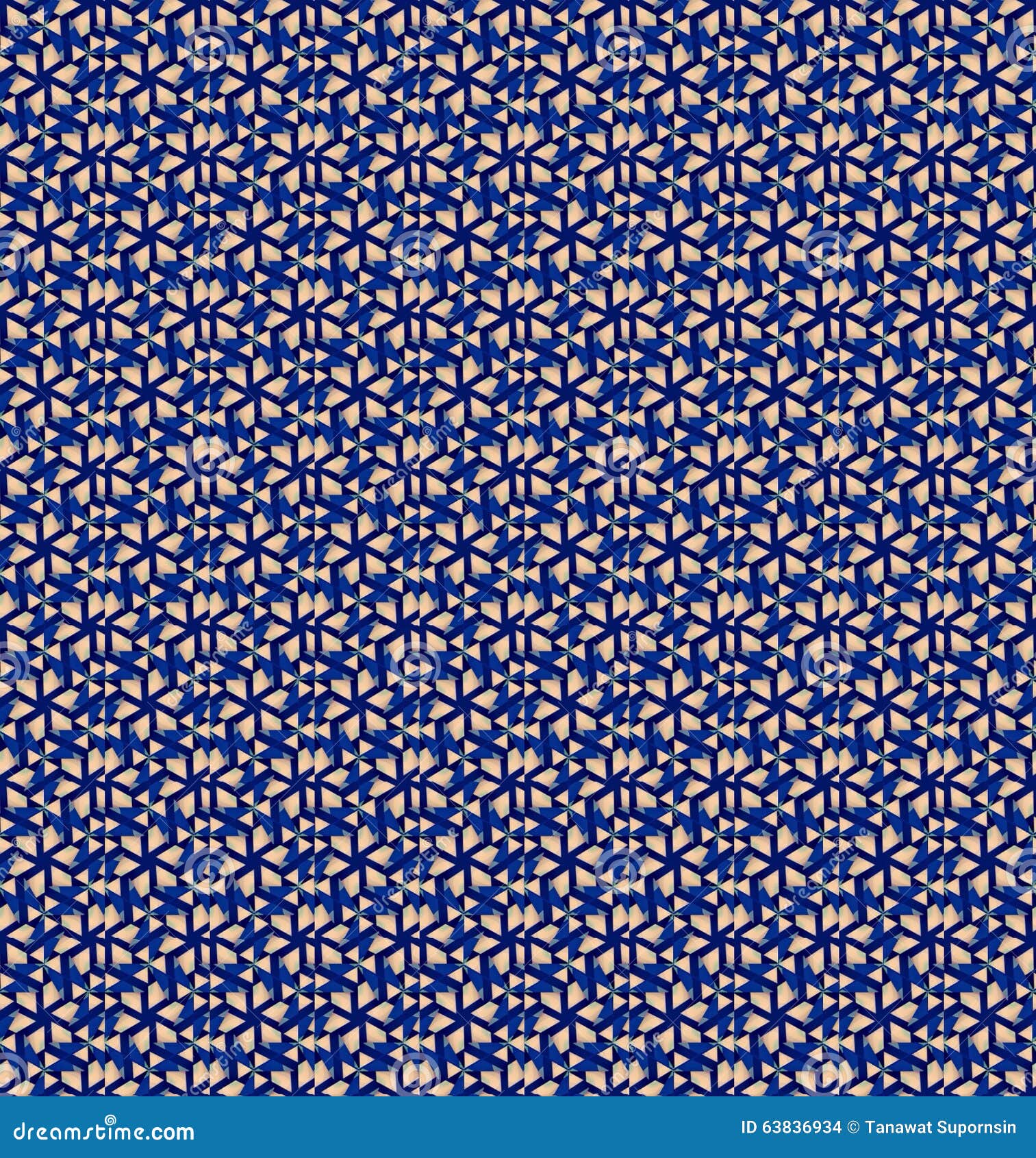 Abstract Geomatics Cream and Blue Block Wallpaper Stock Photo - Image ...