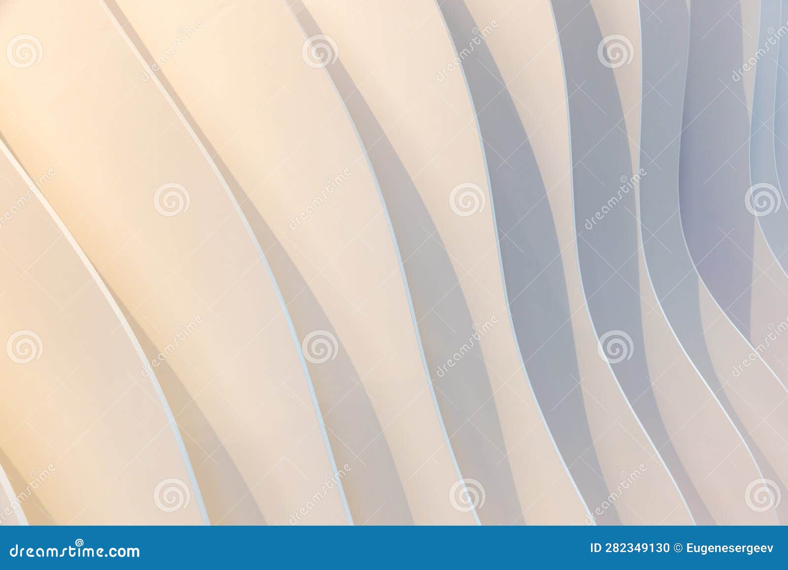 Abstract Geometric Architecture Background, Wavy Installation Stock ...
