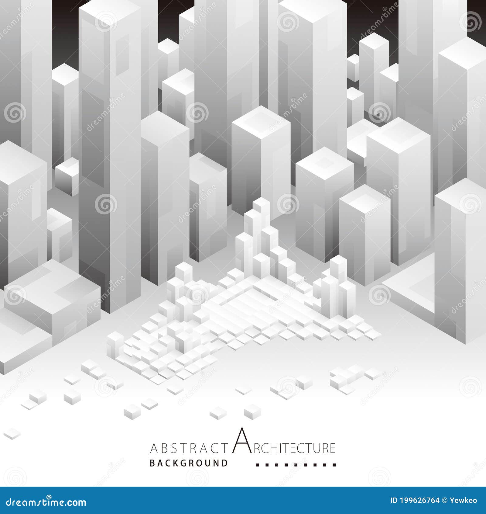 Abstract Geometric Architecture Building Background. Stock Vector ...