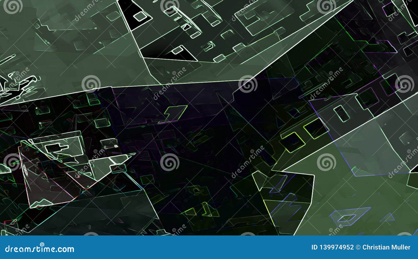 Abstract Geometric Architecture Structure Construction Planning Map ...