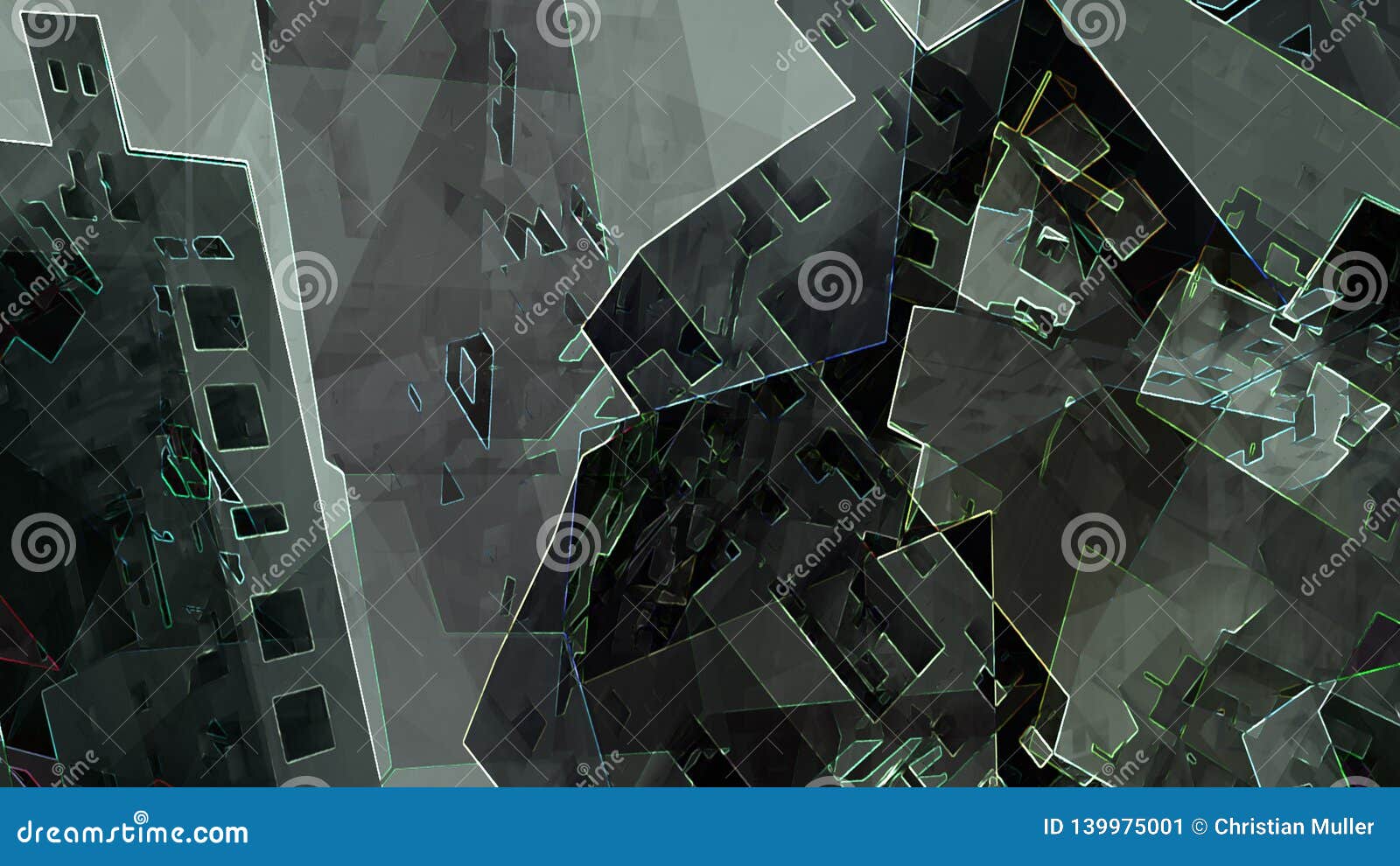 Abstract Geometric Architecture Structure Construction Planning Map ...