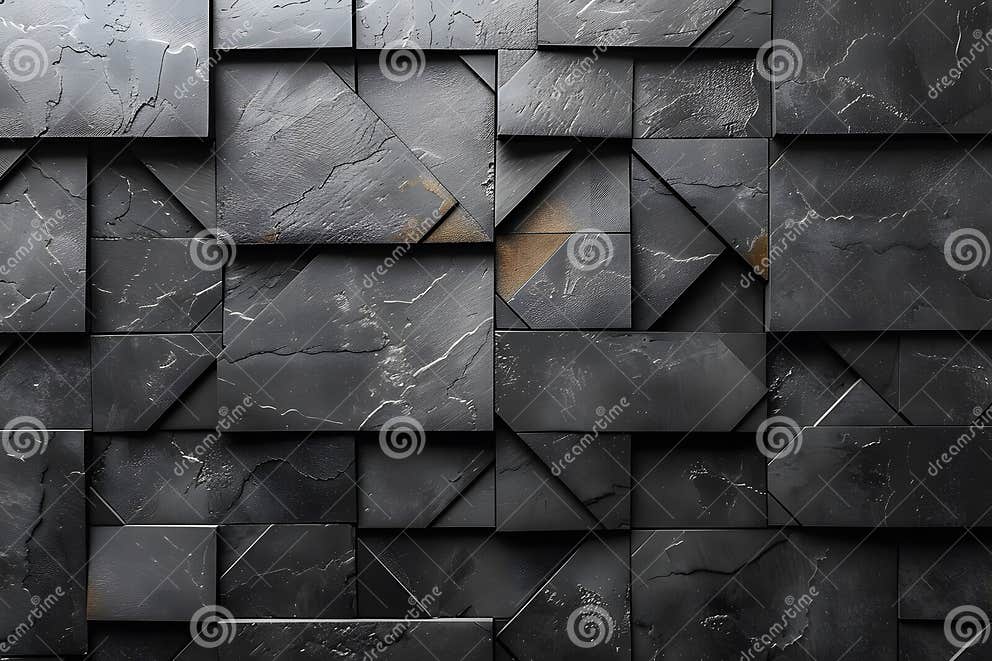 Abstract Geometric Black Textured Tile Background - Modern Interior ...