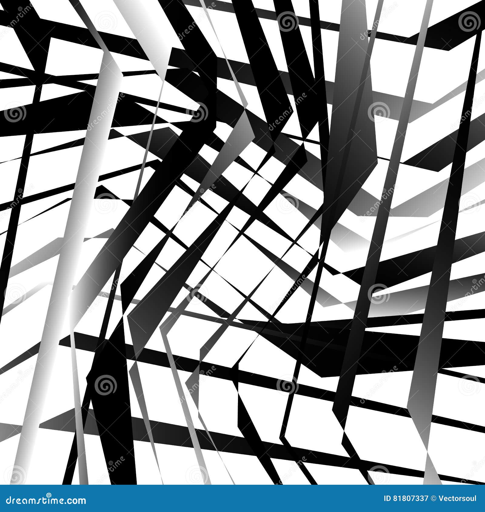 Abstract Geometric Art with Edgy, Angular Shapes. Randomly Order Stock ...